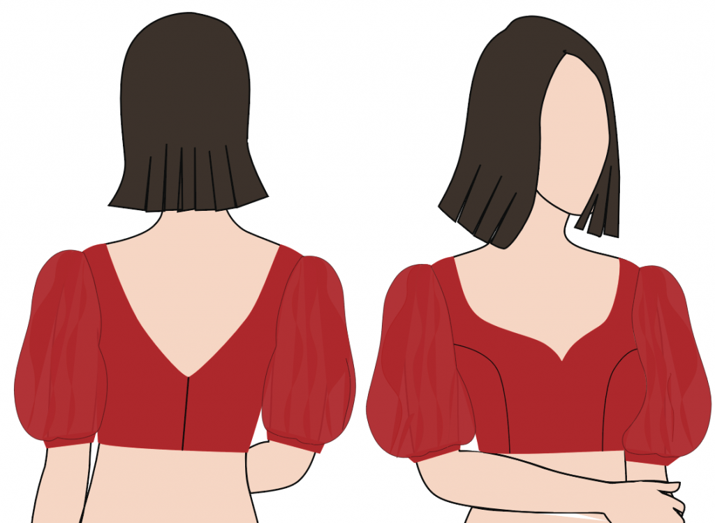 Fullarm Puffed Sleeve Blouse | PDF Pattern Download